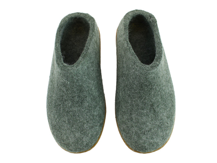 Glerups Slippers Moss Rubber Sole | Women's Slippers | Shoegarden UK