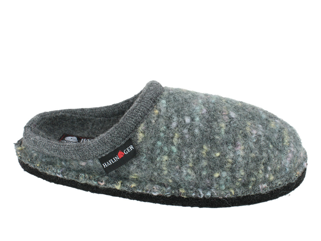Haflinger Slippers Flair Enjoy Anthracite | Wool Slippers | Shoegarden UK