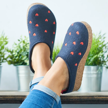 Shoegarden - Haflinger leather, wool and felt clogs and slippers.