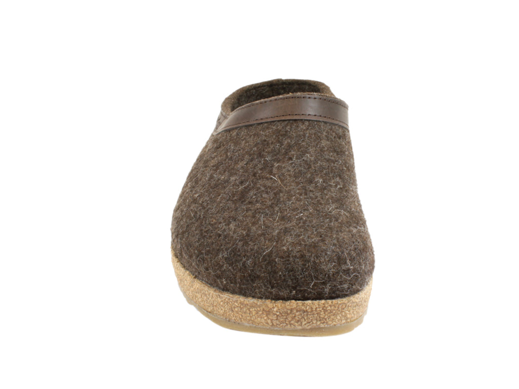 Haflinger Clogs Grizzly Torben Choco | Unisex Felt clog | Shoegarden UK