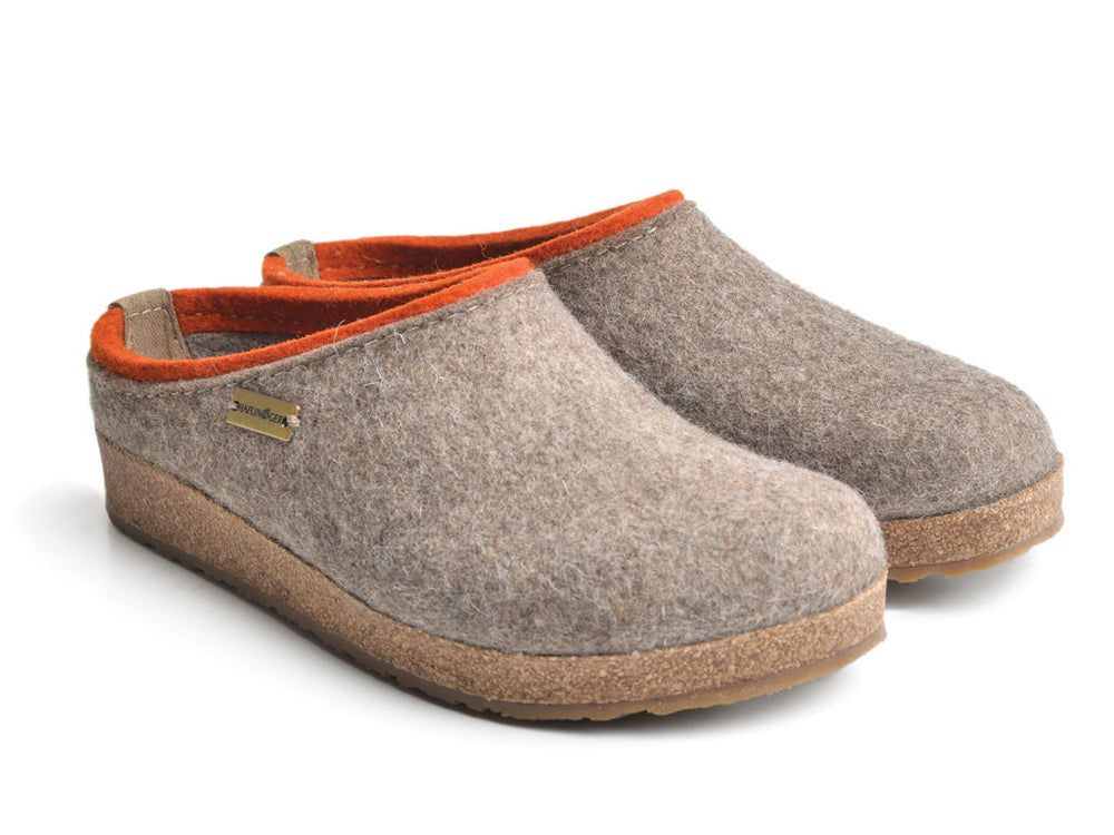 Haflinger Felt Clogs Grizzly Kris Torf | Haflinger Unisex Clogs ...