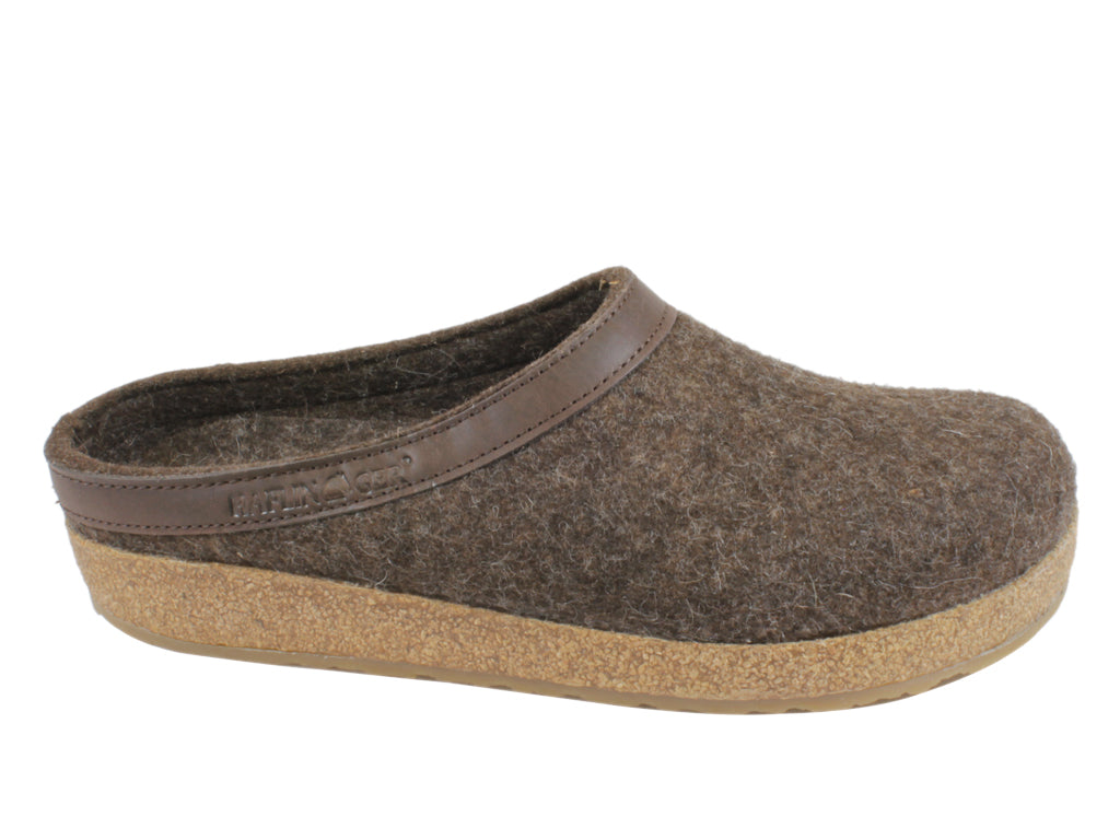 Haflinger Clogs Grizzly Torben Choco | Unisex Felt clog | Shoegarden UK
